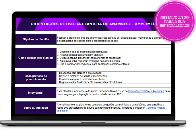 Amplimed - Fichas de Anamnese gratuitas